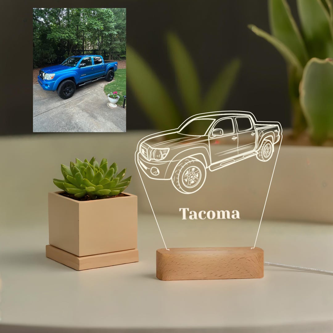 Custom Car Night Light: Personalized 3D LED Lamp, Gift for Drivers - Etsy