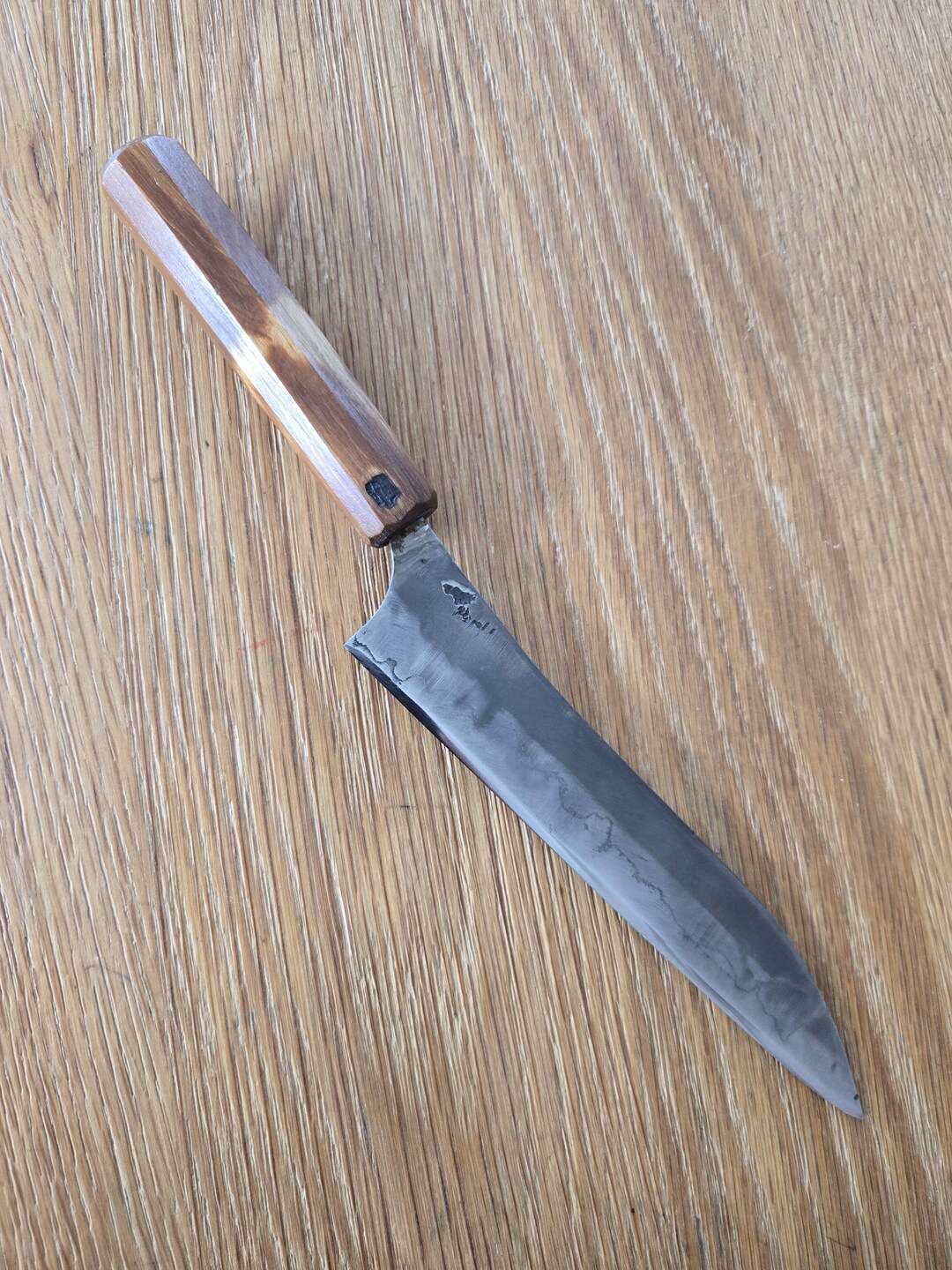 Sujihiki San-mai Japanese Style Kitchen/chefs Knife, Hand Forged Carbon ...