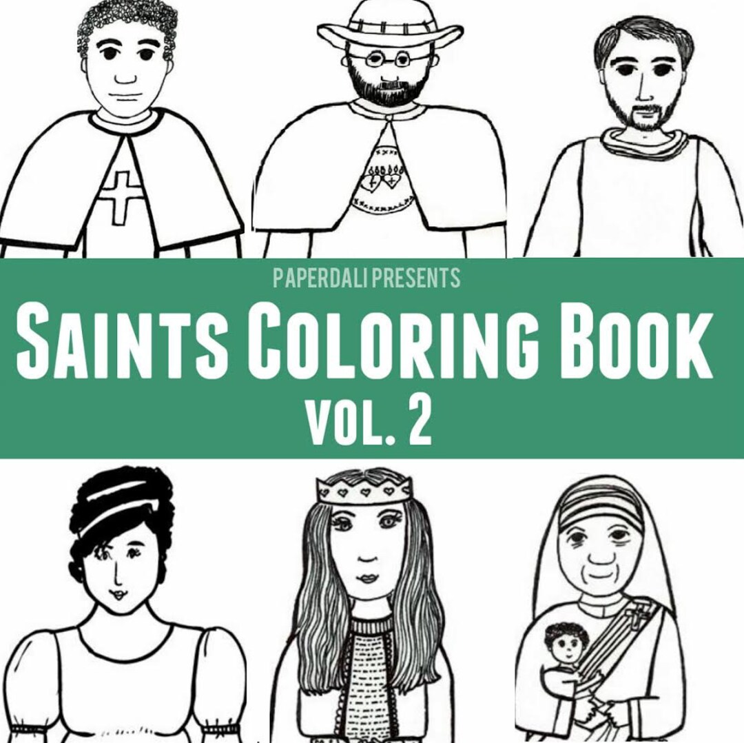 Catholic Saints Coloring Book, Vol. 2 Downloadable - Etsy
