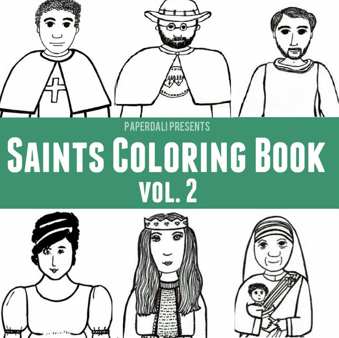Catholic Saints Coloring Book, Vol. 2 - Etsy