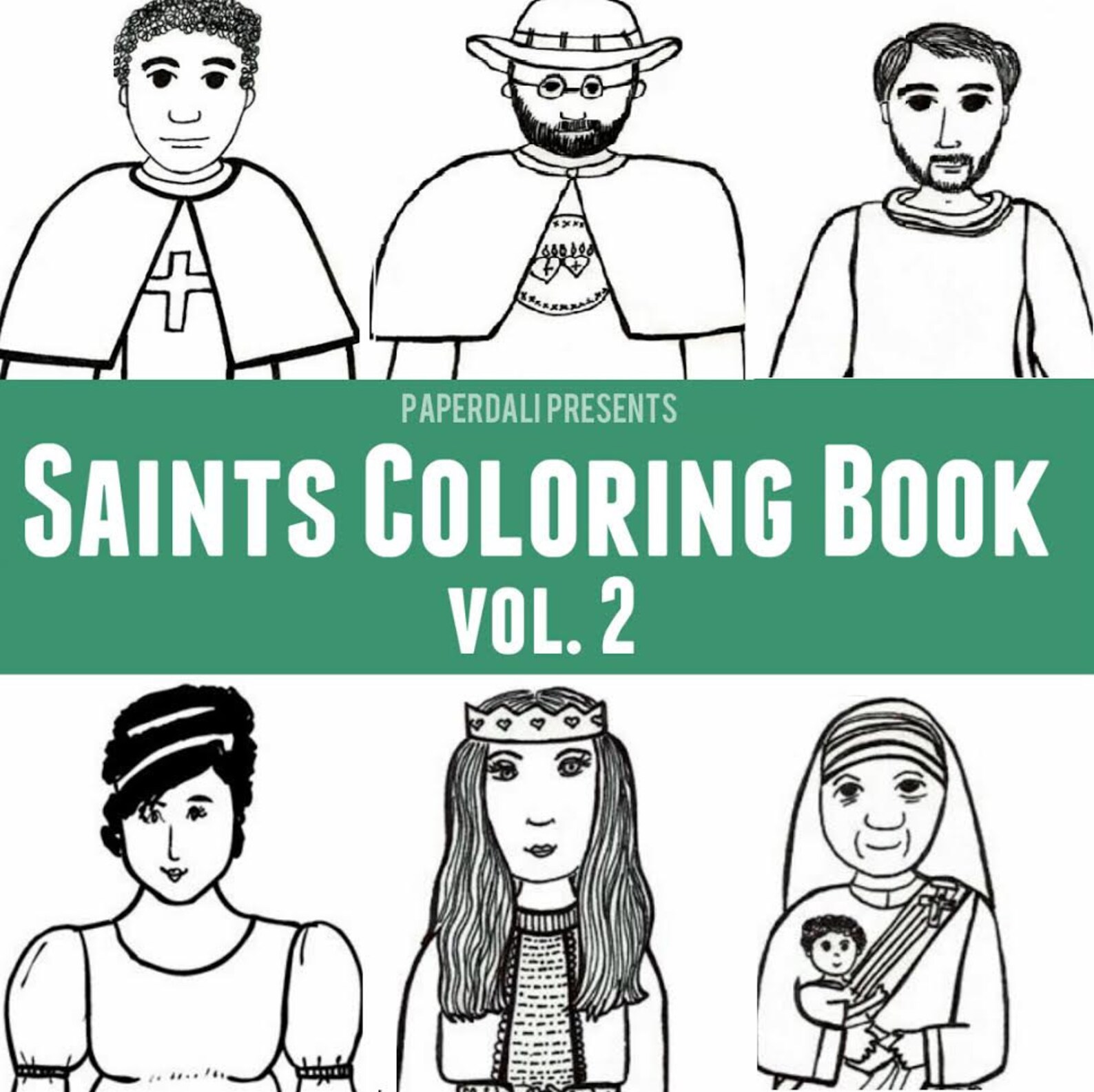 Catholic Saints Coloring Book, Vol. 2 - Etsy