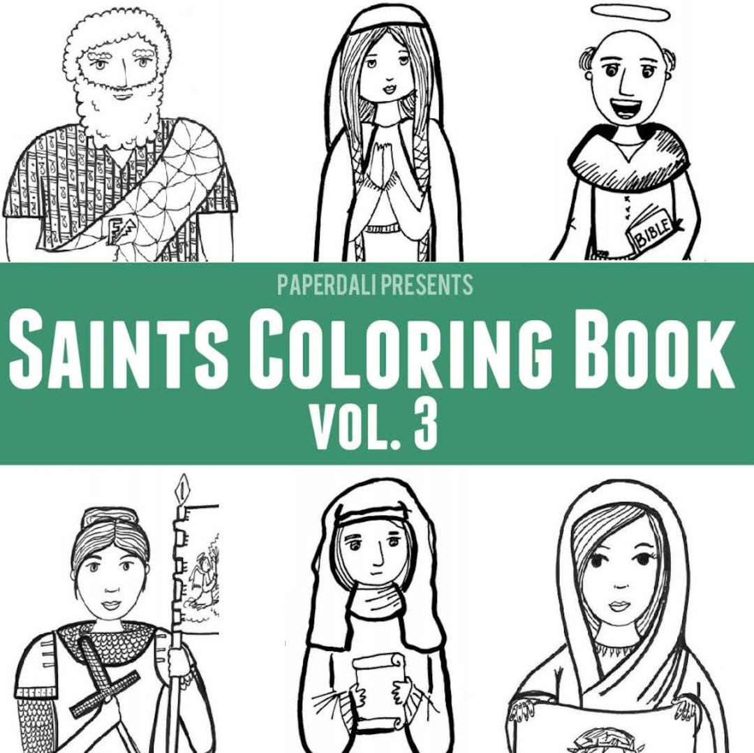 Catholic Saints Coloring Book, Vol. 3: Saints Peter, Joan of Arc ...