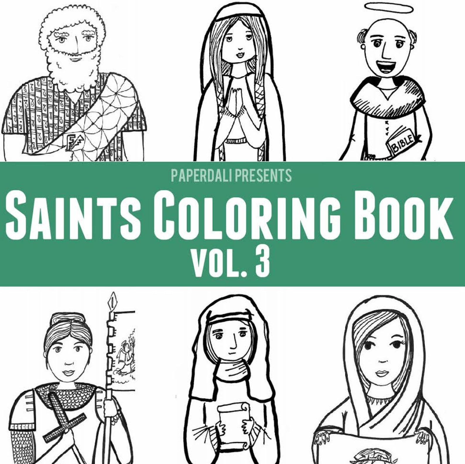 Catholic Saints Coloring Book, Vol. 3: Saints Peter, Joan of Arc ...