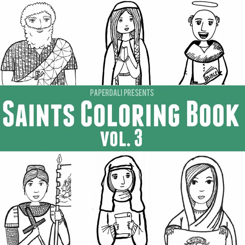 Catholic Saints Coloring Book, Vol. 3: Saints Peter, Joan of Arc ...