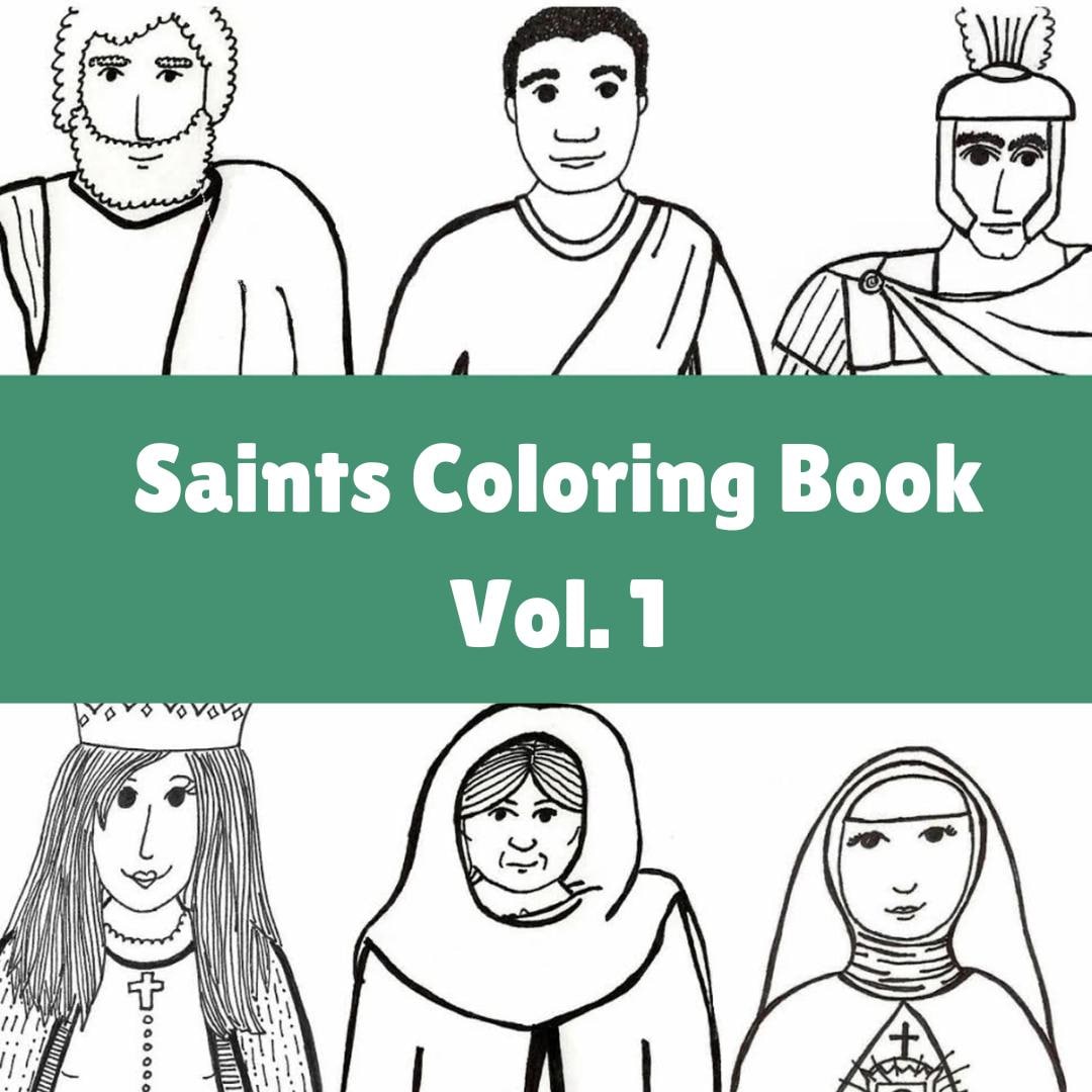 Catholic Saints Coloring Book, Vol. 1 | Printables | Downloadable ...