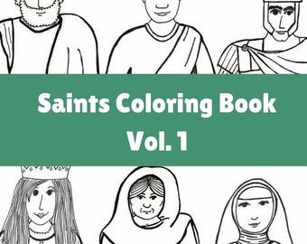 Catholic Coloring Book: Saints - Etsy