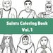 Catholic Saints Coloring Book, Vol. 1 | Printables | Downloadable ...