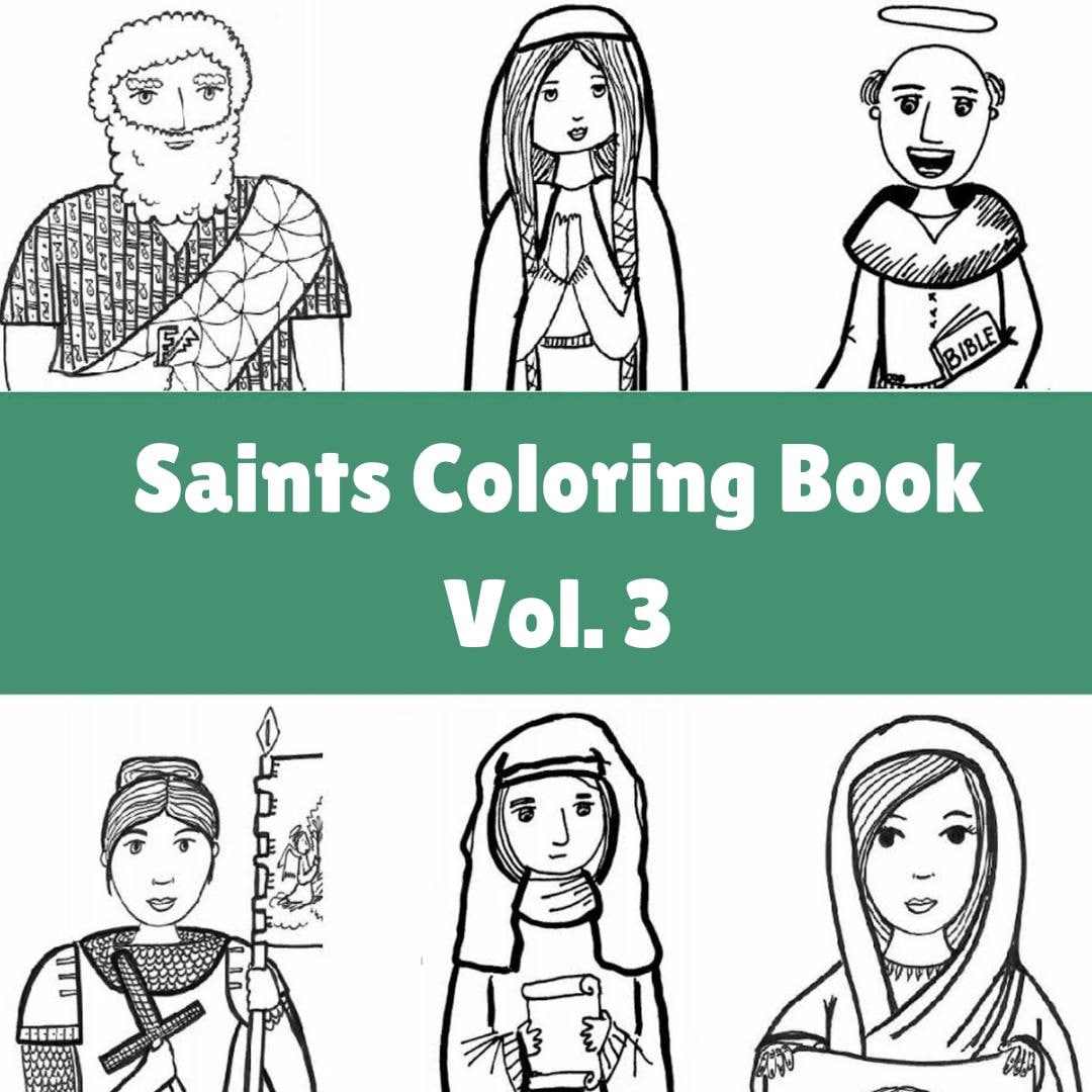 Catholic Saints Coloring Book, Vol. 3 (downloadable Pdfs) - Etsy
