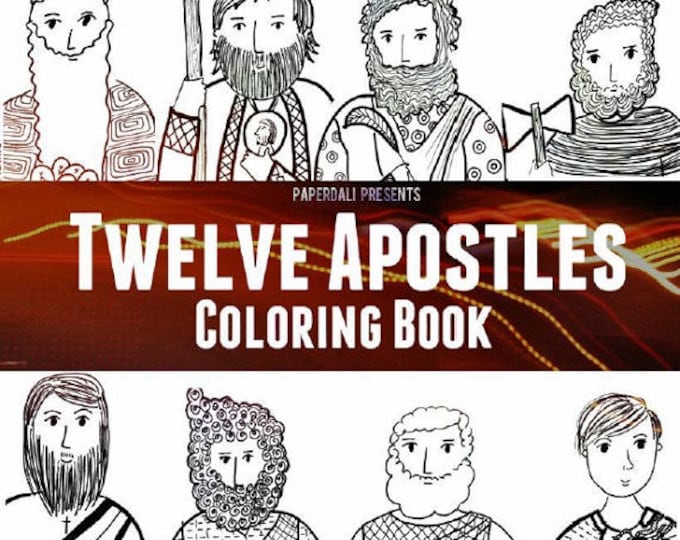 12 Apostles Coloring Book PDF - Etsy