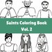 Catholic Saints Coloring Book, Vol. 2 | Printable | Downloadable | Pdfs ...