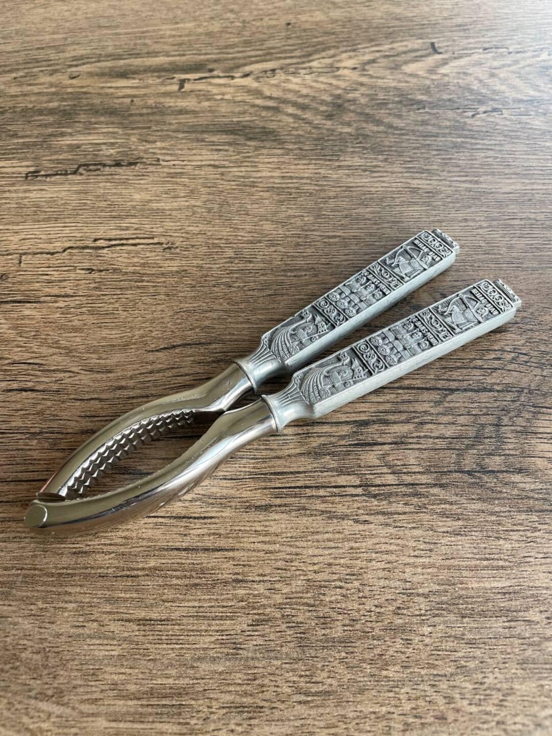 Authentic Metal Viking Style Nut Tongs With Carved Scenes Norway. - Etsy