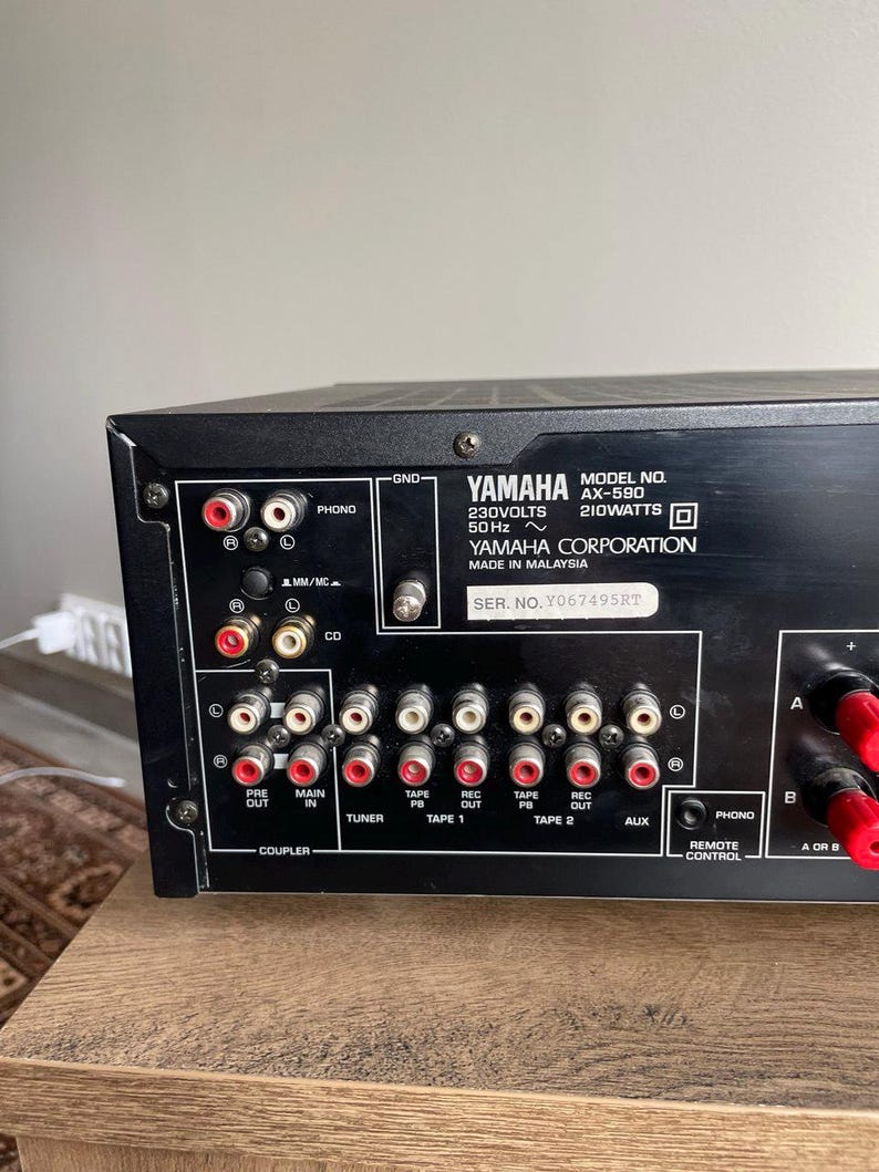 YAMAHA AX-590 – Natural Sound Stereo Integrated Amplifier - Etsy