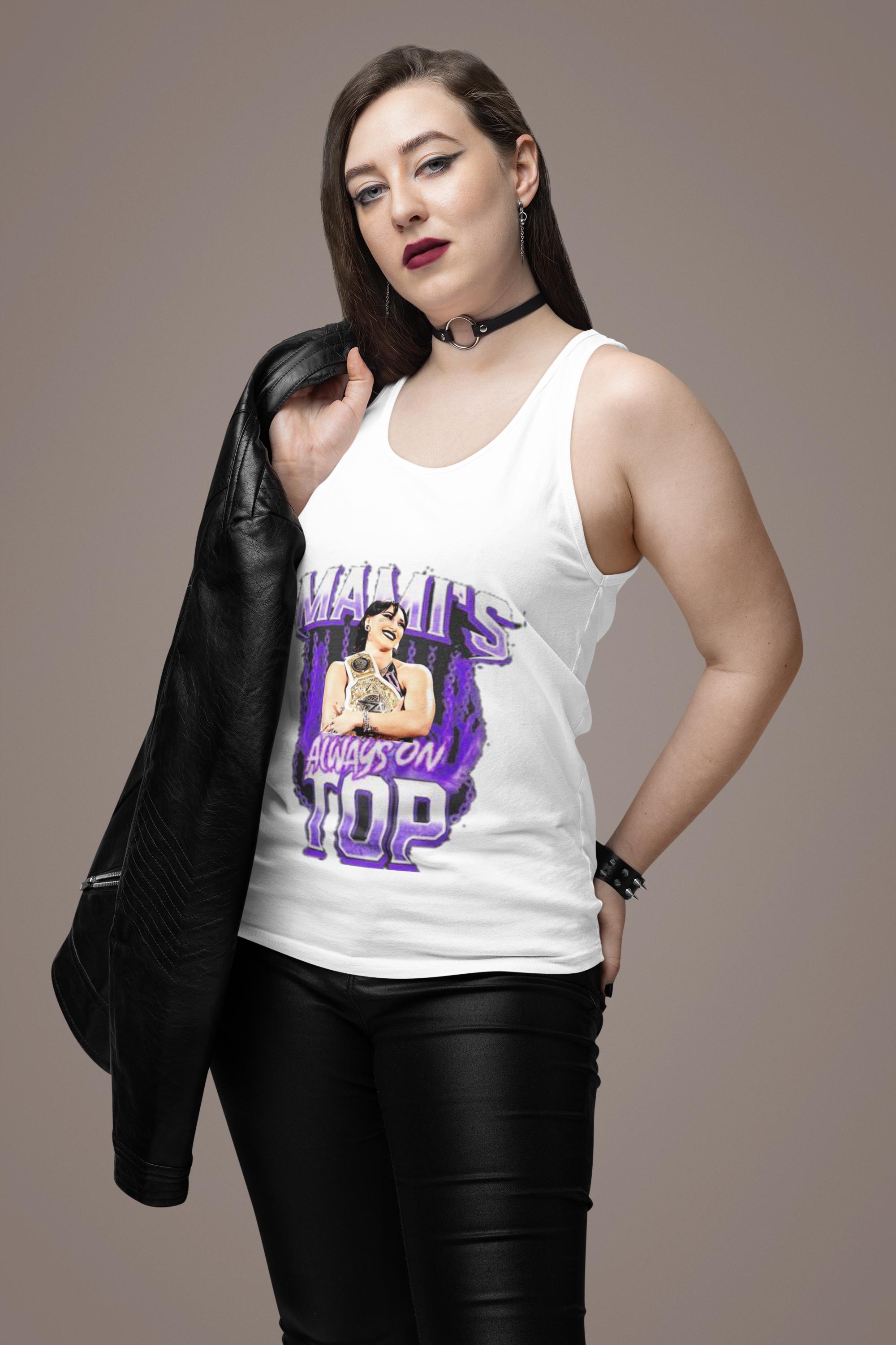 Rhea Ripley Tank, Wwe Rhea Ripley ,empowerment Top, Fitness Apparel ...