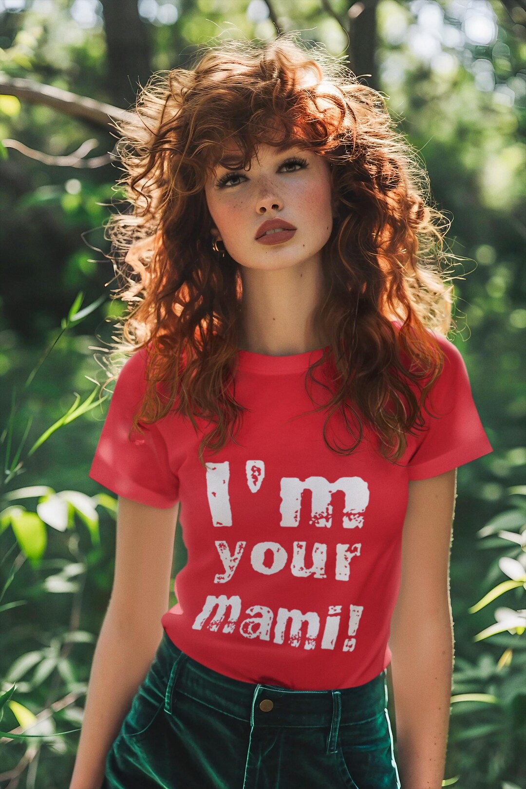 Women's Softstyle Tee Rhea Ripley I'm Your Mami Graphic Shirt, WWE ...