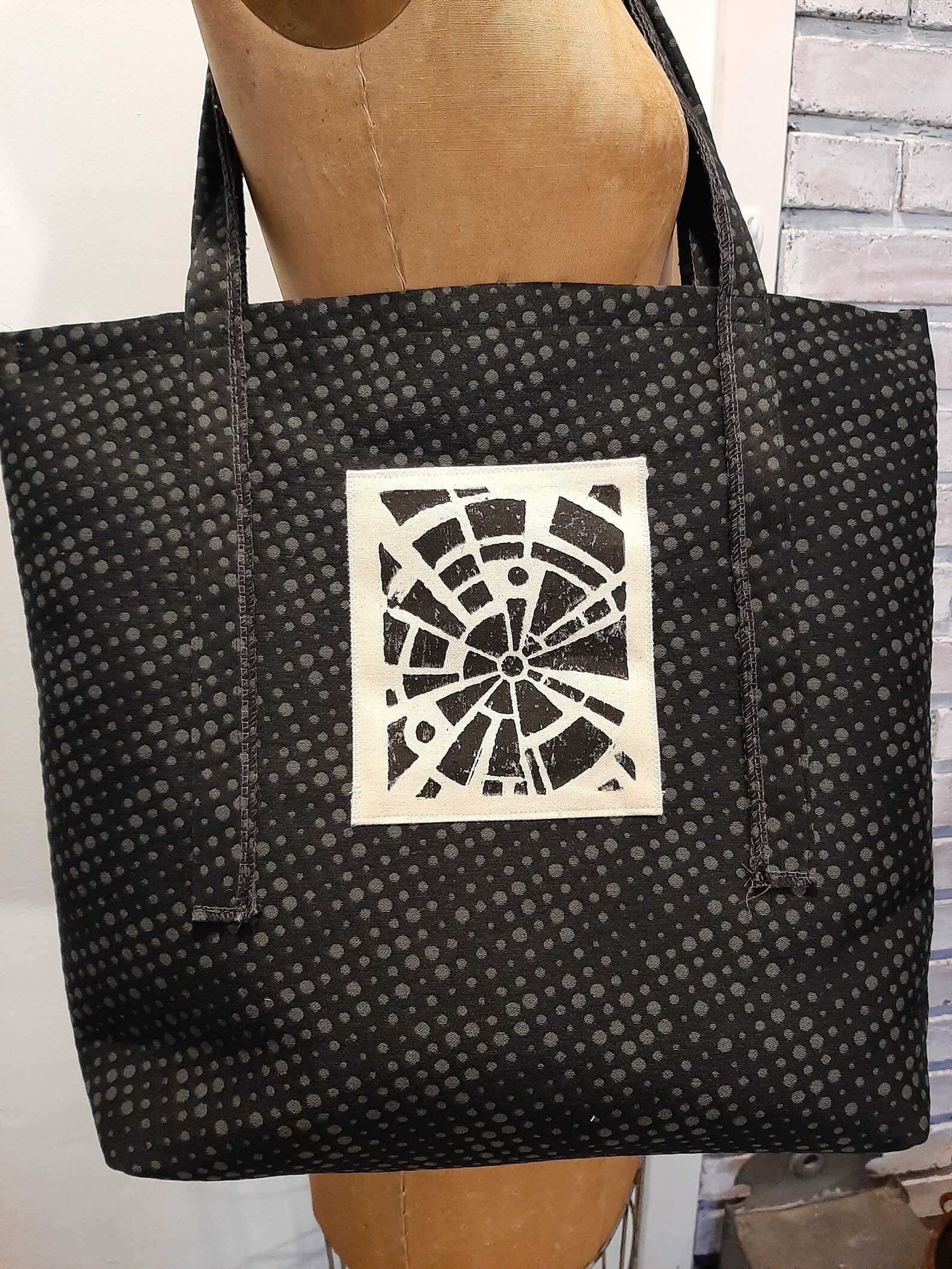 Block Print Tote Bag - Etsy
