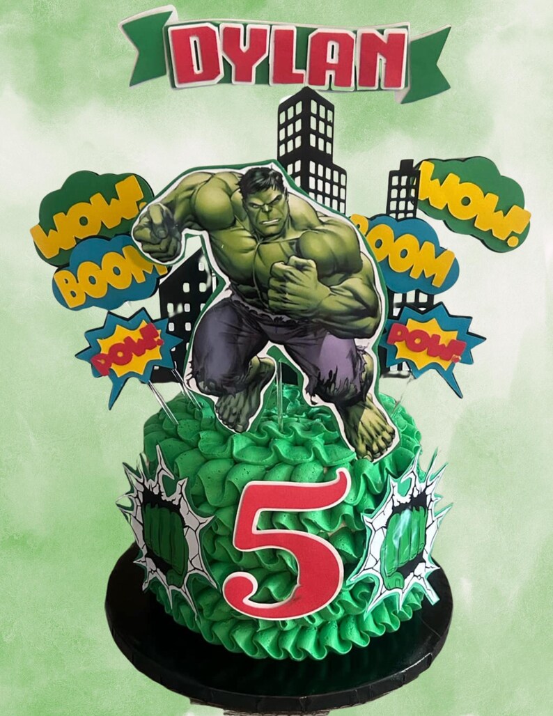 Hulk Cake Topper - Etsy