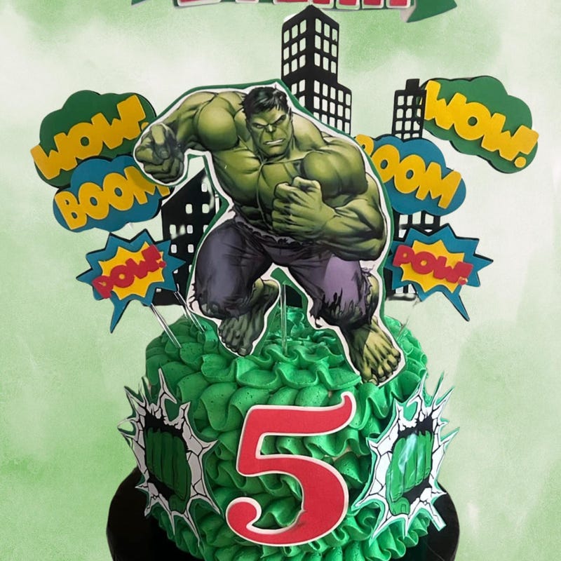 Hulk Cake Topper - Etsy