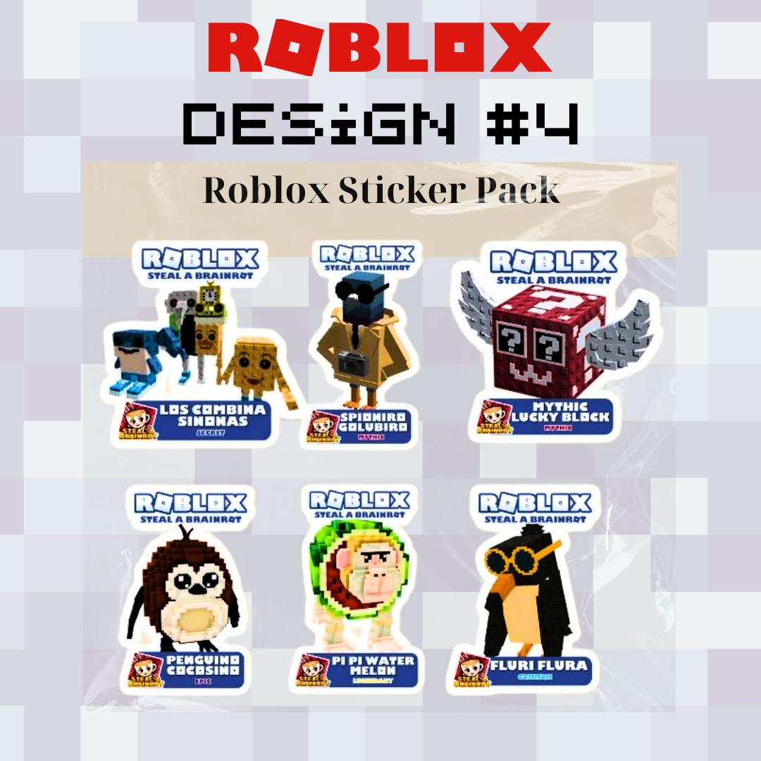 Roblox (steal a Brainrot) Sticker Packs- Collection 1 - Etsy