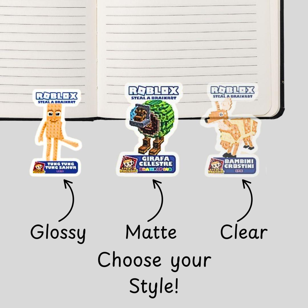 Roblox (steal a Brainrot) Sticker Packs- Collection 1 - Etsy