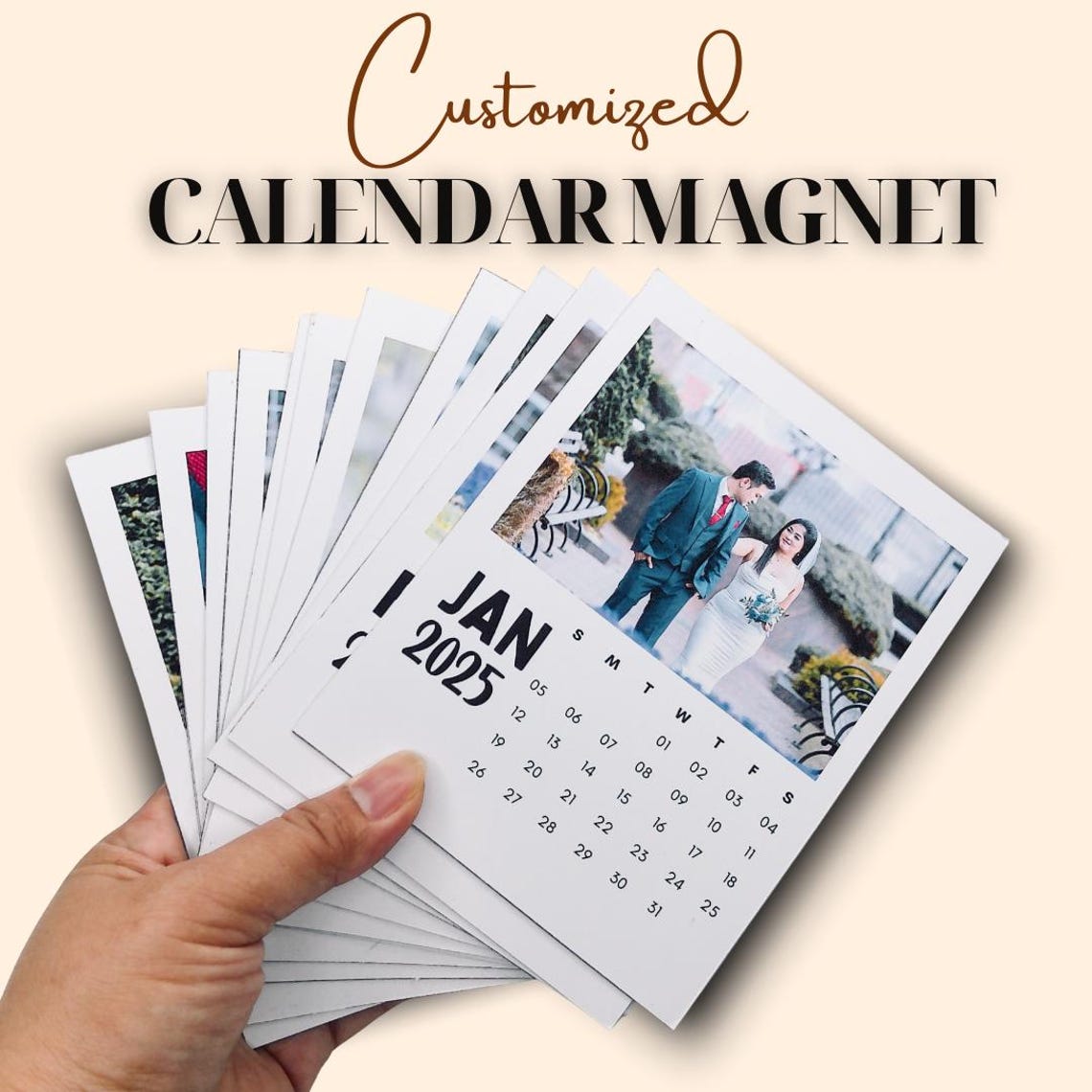 Personalized Photo Calendar Magnet: Custom 4x5" Gift - Etsy