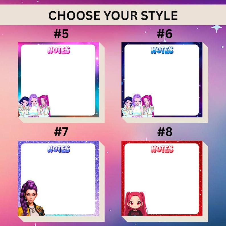 K-pop Demon Hunters Mini Notepad | 3x3” Notes | Anime-inspired ...