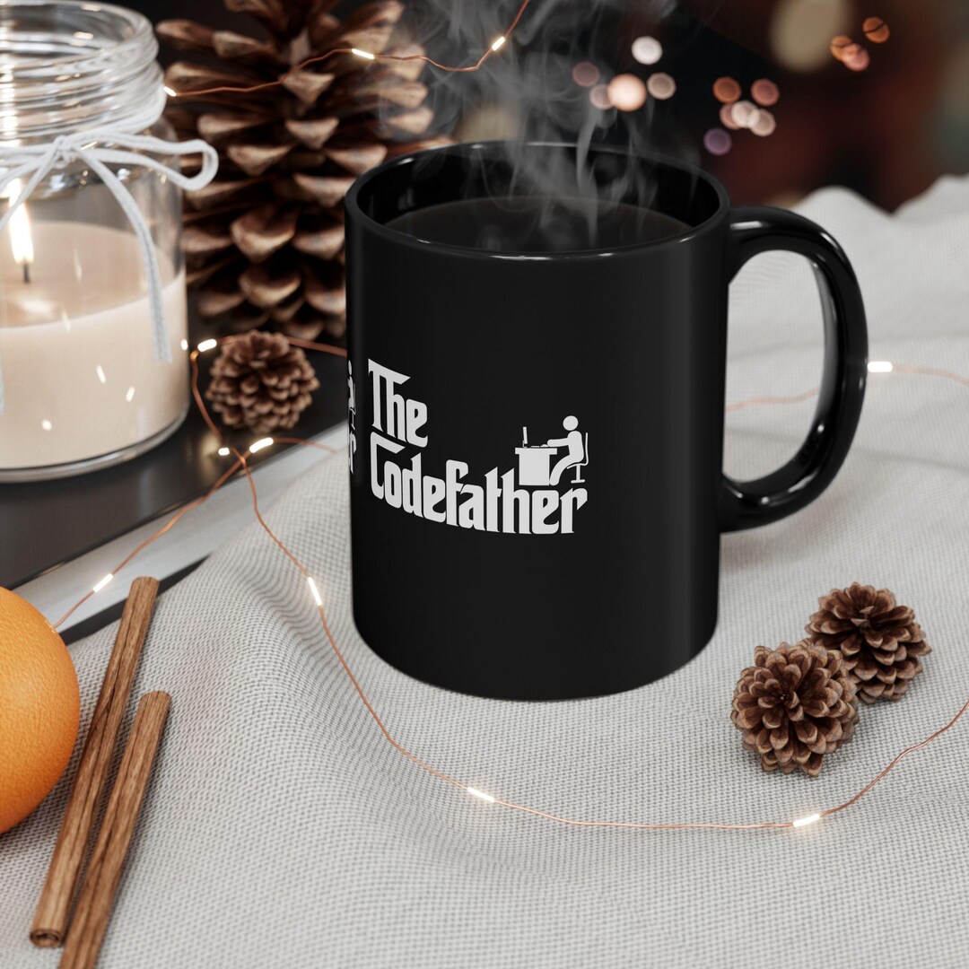 The Code Father Coding - Black Glossy Coding Mug 11oz/15oz - Etsy