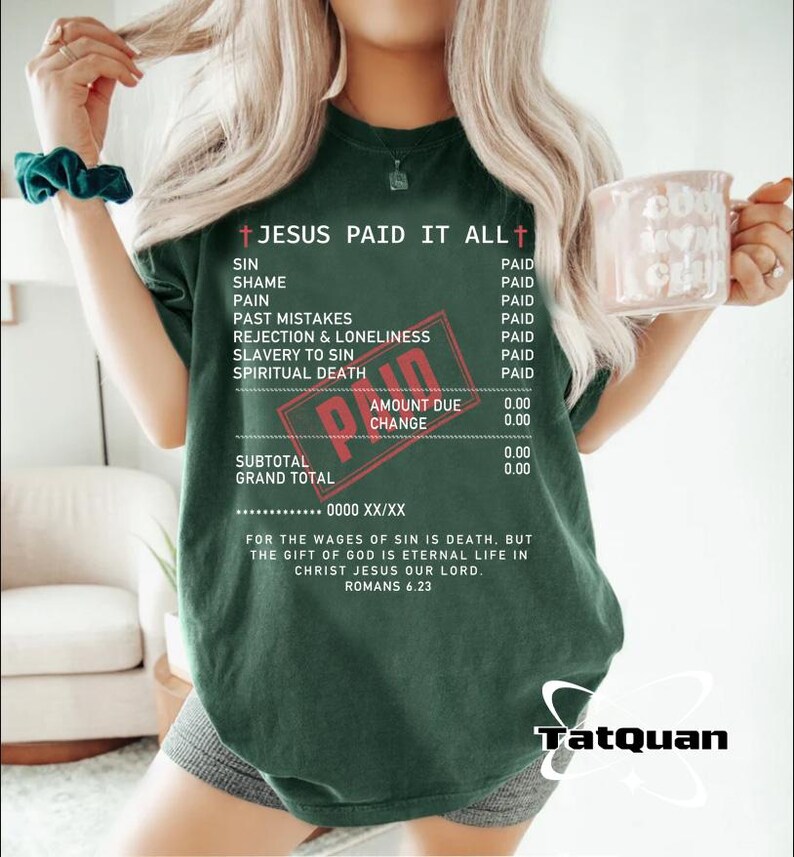 Jesus Paid It All Png, Salvation Ticket Png, Gift for Christians ...
