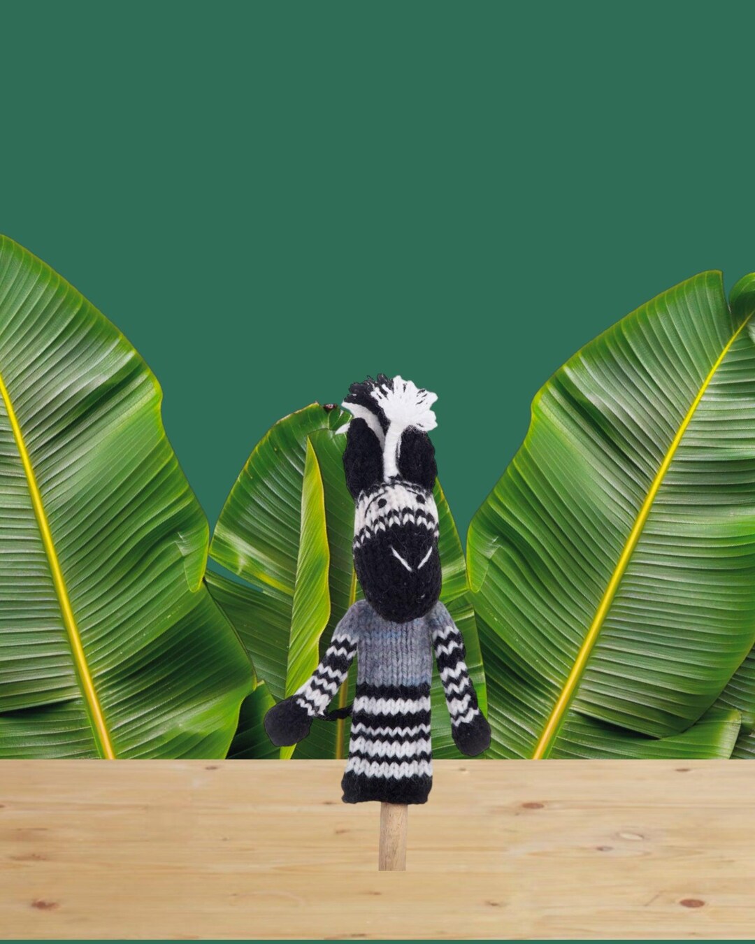 Zebra Crochet Finger Puppet Old Macdonald's Safari Animal - Kid ...