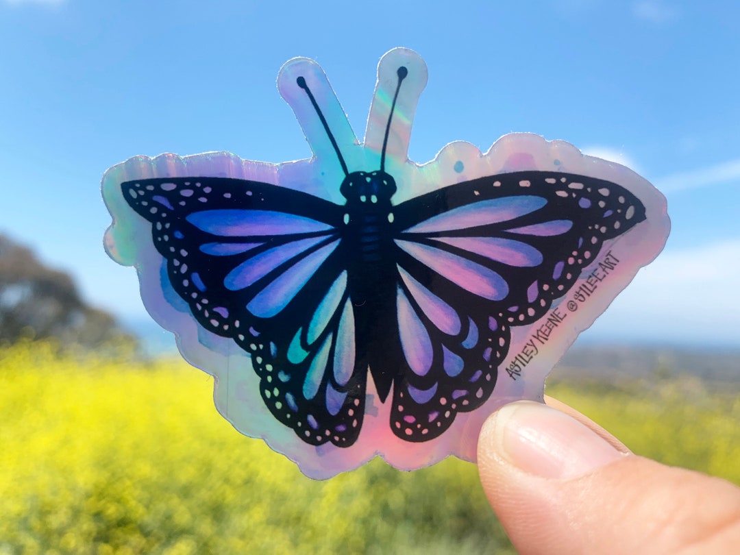 Autocollant papillon holographique - Etsy France