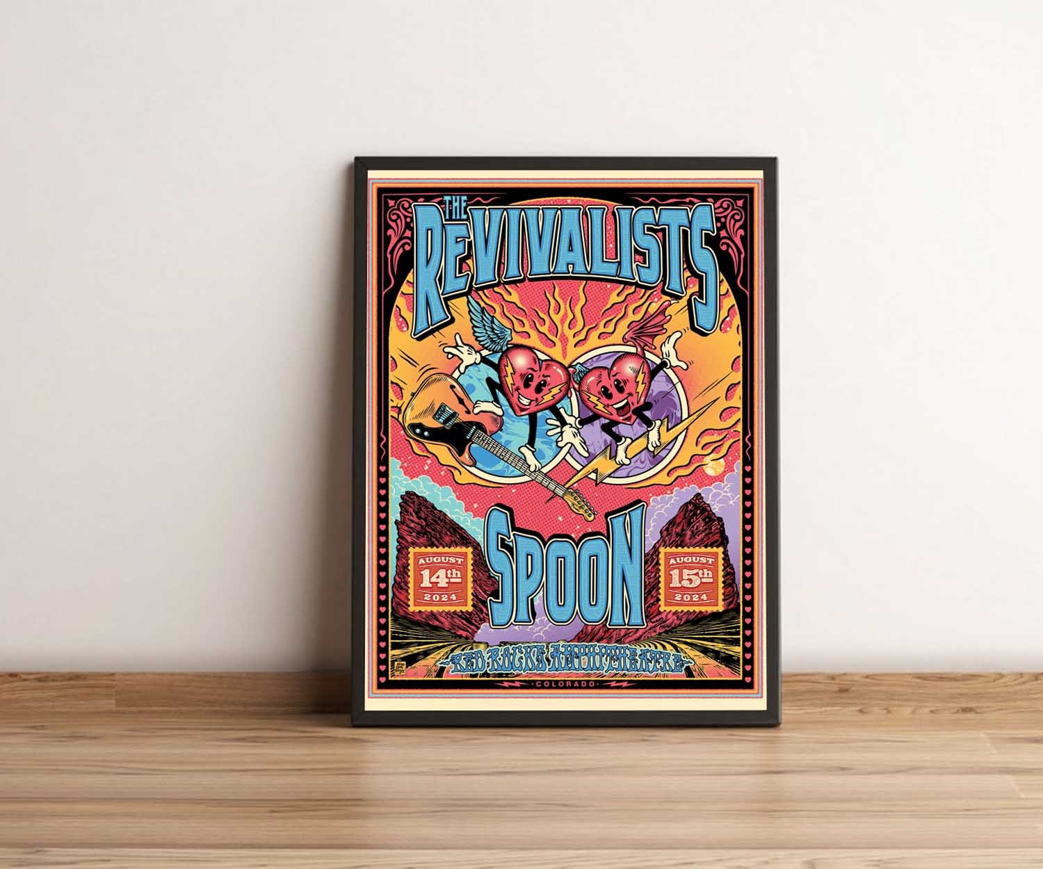 The Revivalists Tour 2024 Red Rocks Amphitheatre Poster, Music Poster ...