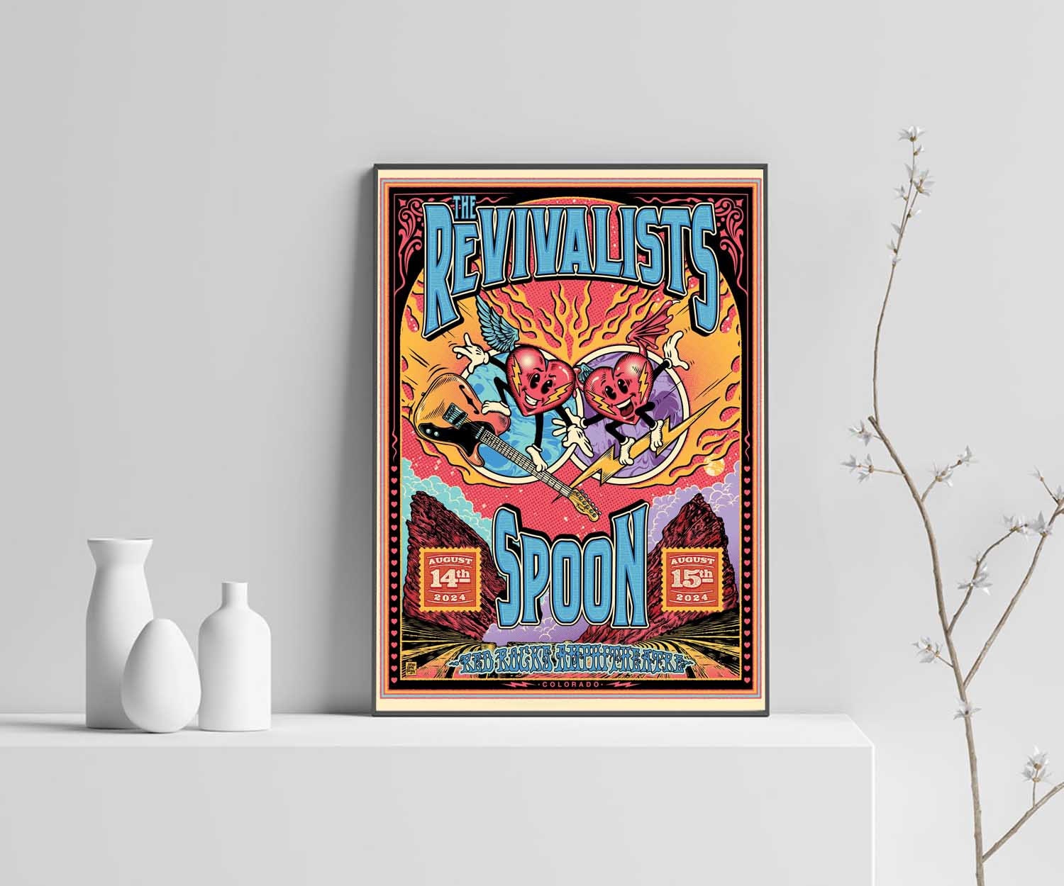 The Revivalists Tour 2024 Red Rocks Amphitheatre Poster, Music Poster ...