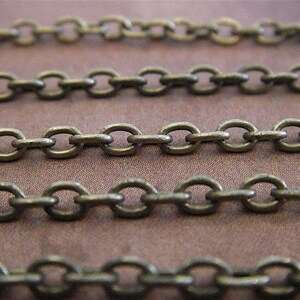 Antique Bronze Cross Chain - Virginia Woolf - 10 Foot - Steampunk ...