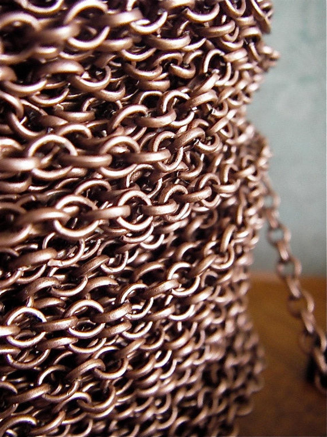 Antique Copper Chain Elizabeth Browning 10 Foot - Etsy