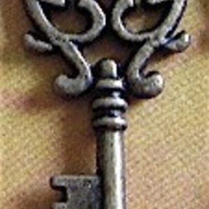 10 - Antique Bronze -fancy Keys (ABFK) - Etsy