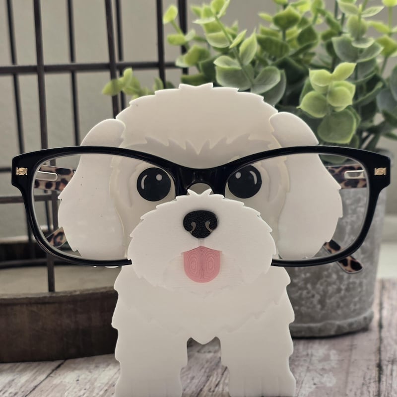 White Maltese Puppy Print - Etsy