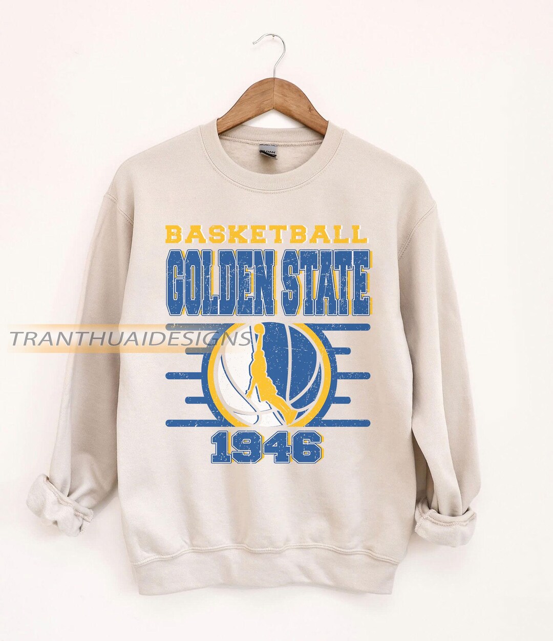 Retro Golden State Warrior Basketball Sweatshirt| Golden State ...