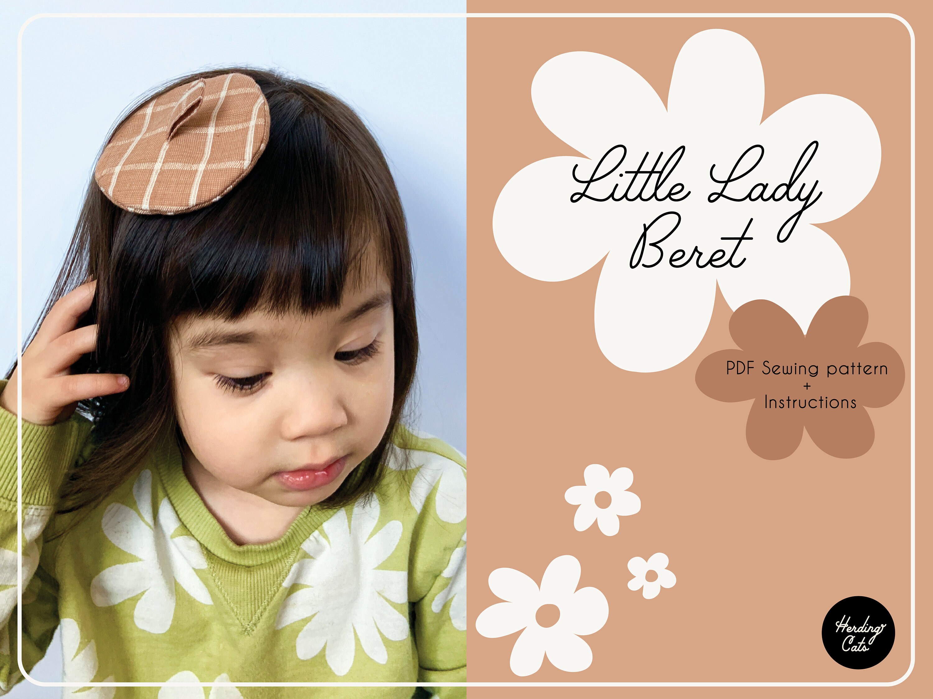 Mini Beret PDF Sewing Pattern | Hair Accessories | Instant Download - Etsy