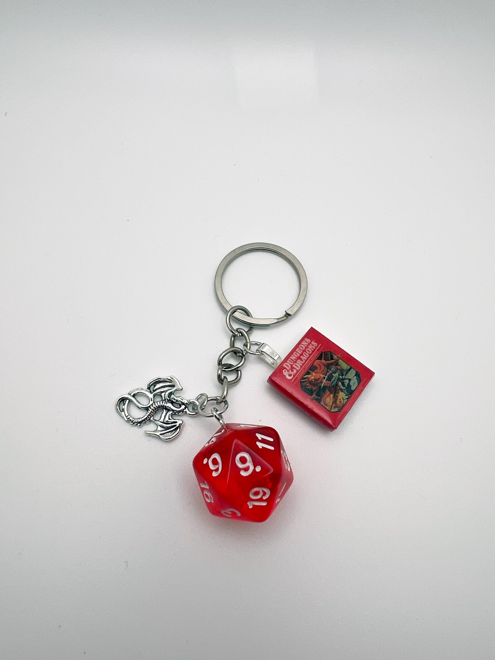 Dnd Keychains With D20 Dice - Etsy