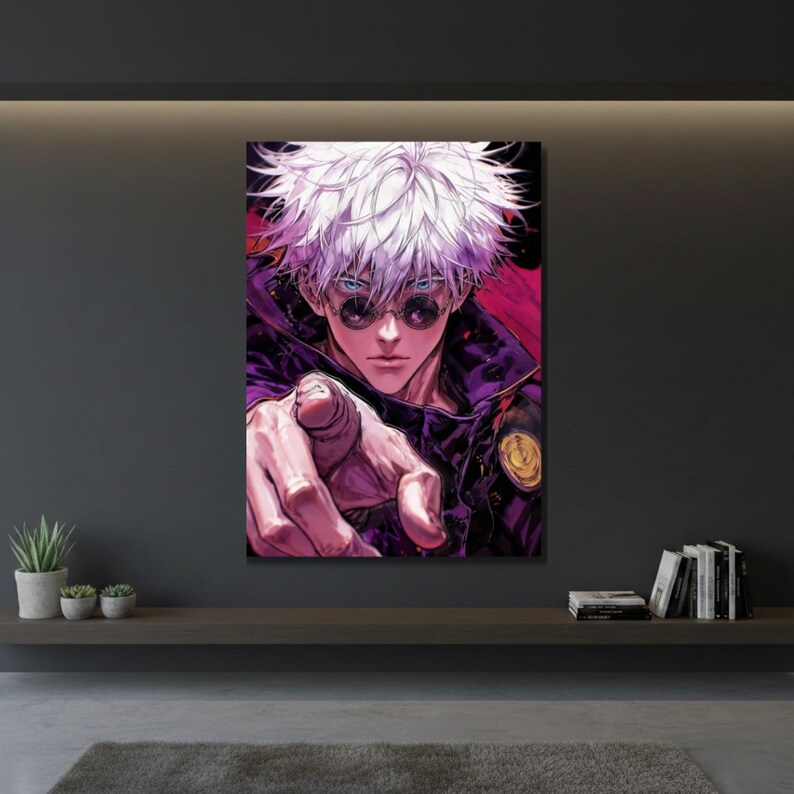 Gojo Satoru Metal Poster - Jujutsu Kaisen Anime Wall Art - Etsy Canada