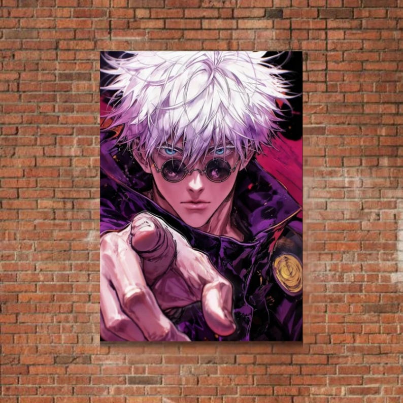 Gojo Satoru Metal Poster - Jujutsu Kaisen Anime Wall Art - Etsy Canada