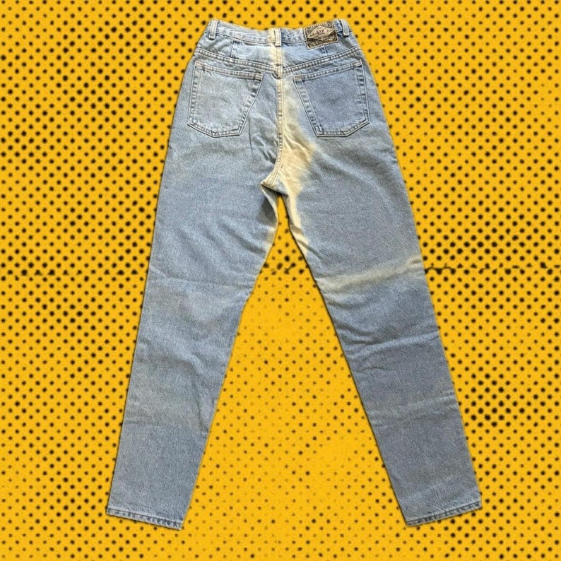 EXPRESS Vintage Mom Jeans With Bleach Dye 26x31 - Etsy