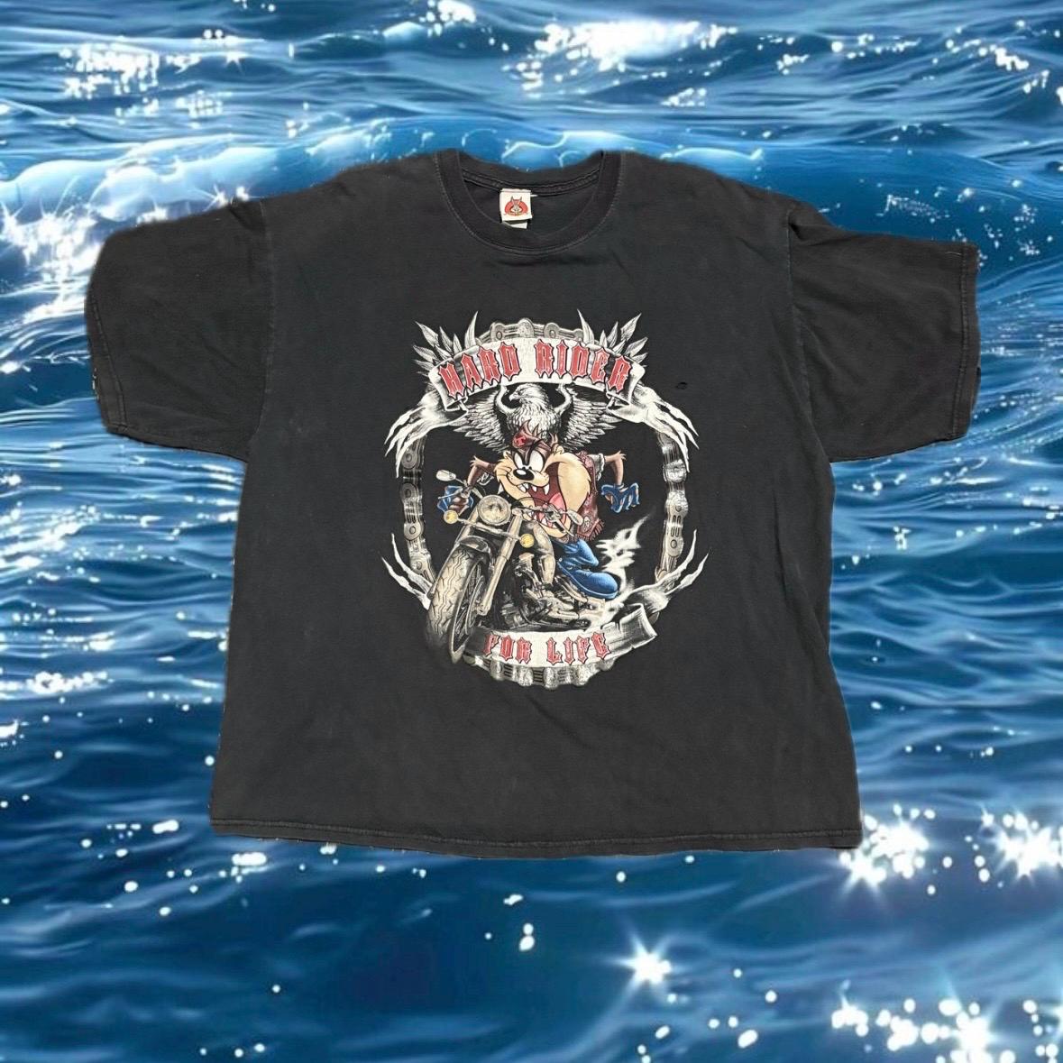 1990s WARNER BROTHERS Taz hard Rider for Life Tee XXL - Etsy