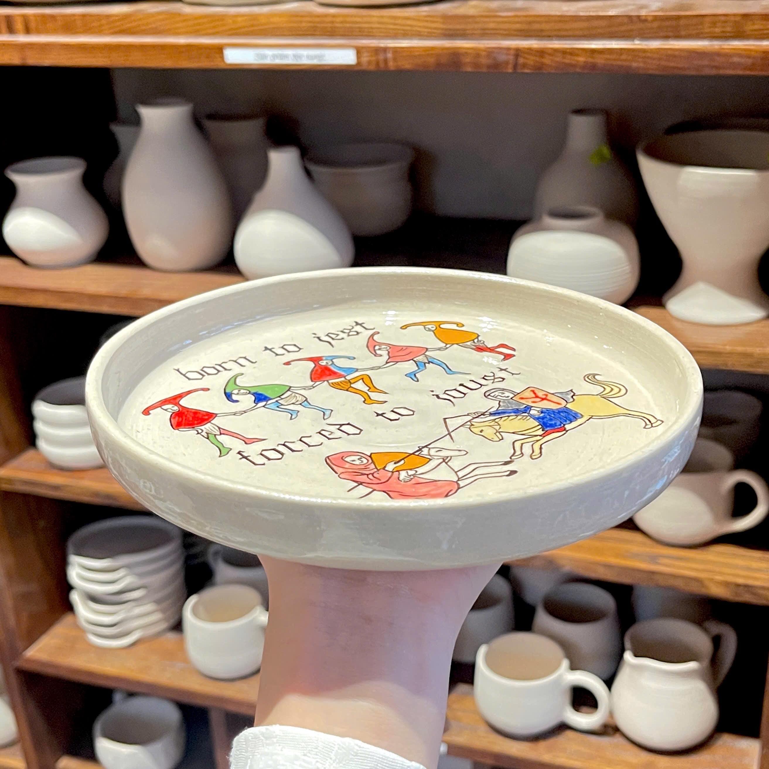 Custom Hand-painted Ceramic Plate | Design Your Own Pottery | Dessert ...
