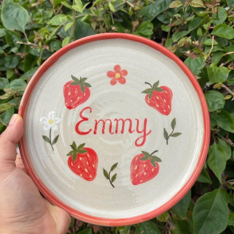 Custom Hand-painted Ceramic Plate | Design Your Own Pottery | Dessert ...