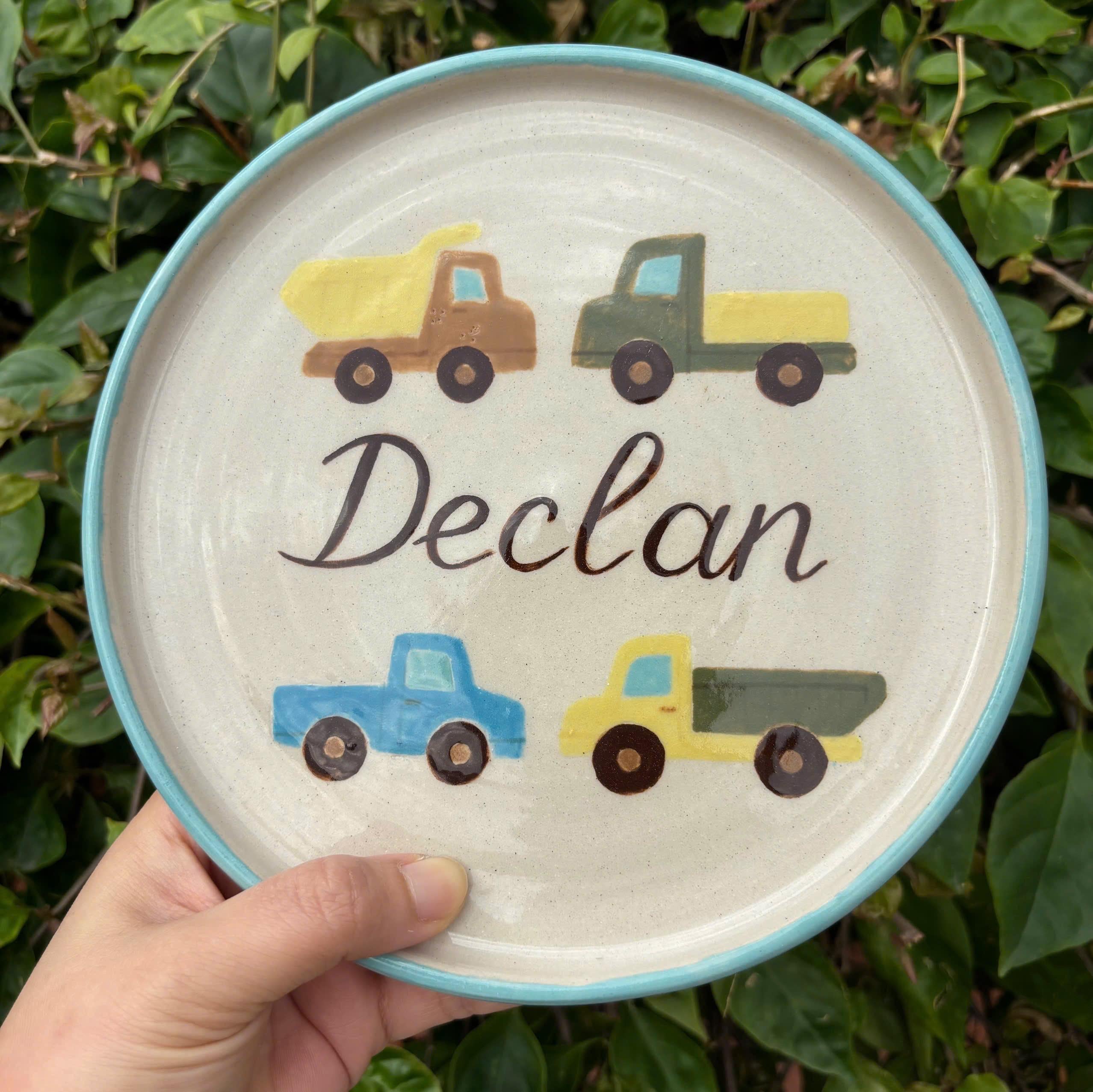 Custom Hand-painted Ceramic Plate | Design Your Own Pottery | Dessert ...