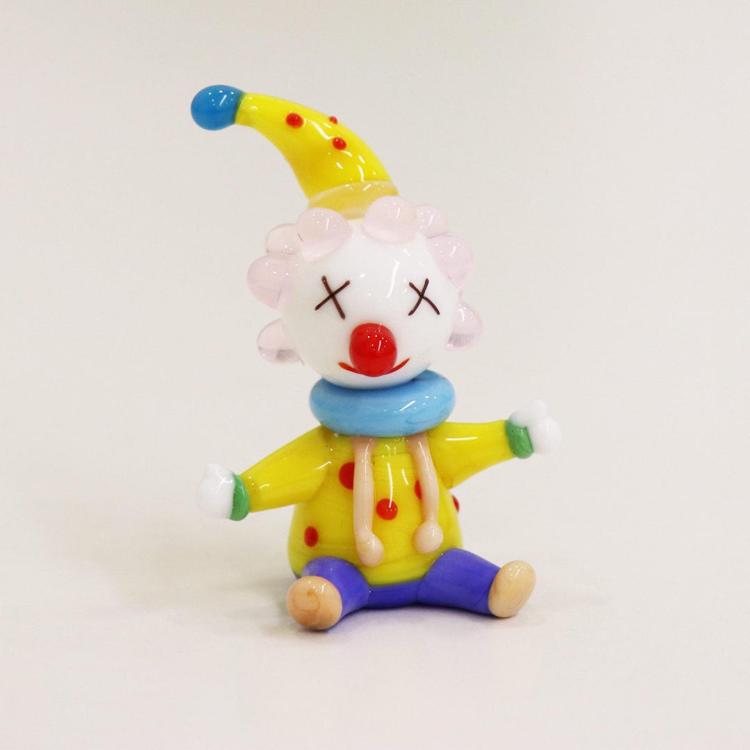 Handmade Glass Clown Ornament: Circus Decor, Office Desk Decoration - Etsy