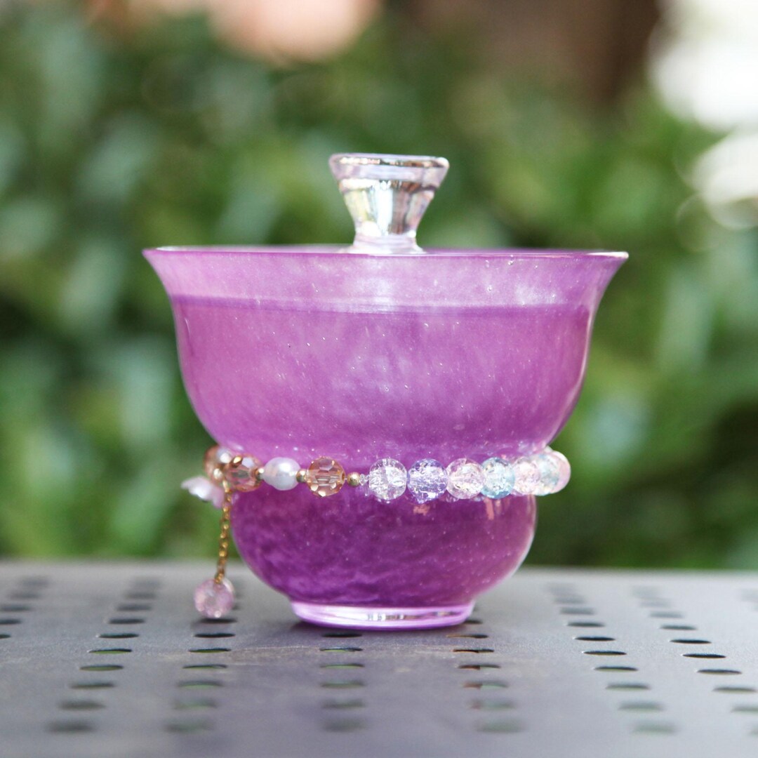 Calabash Liuli Master’s Tea Cup - Handcrafted Crystal Glass - Etsy