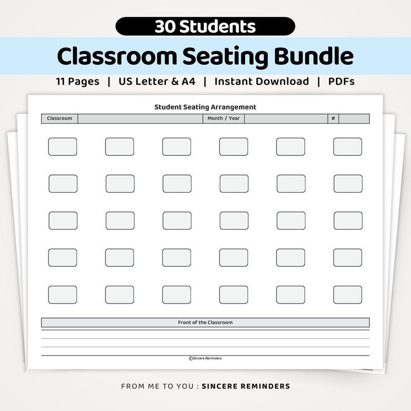 Classroom Layout Template - Etsy