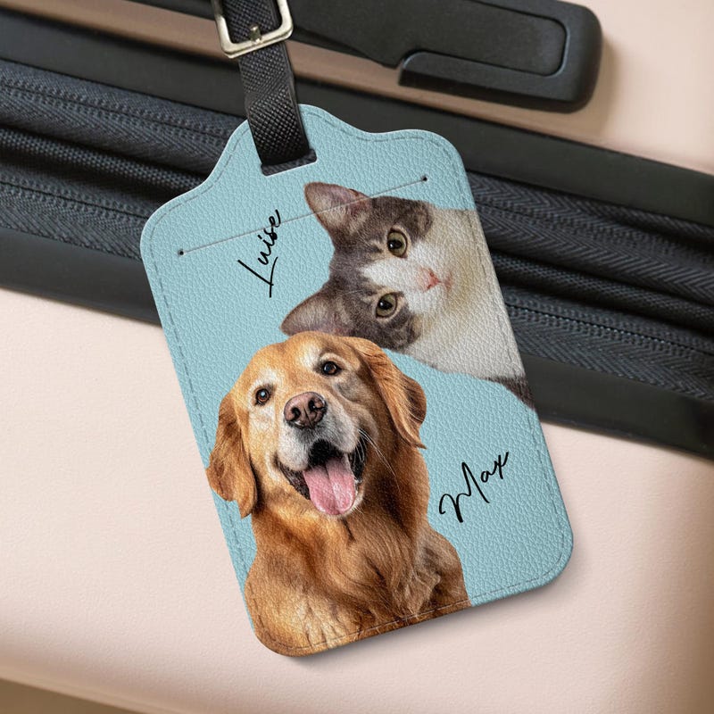 Luggage Tags Dog Theme - Etsy UK