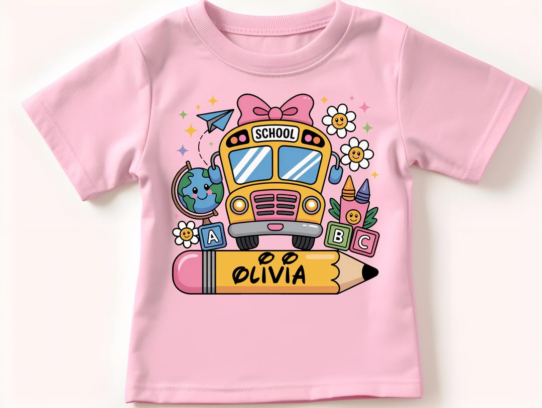 Custom Kids Name Back to School Shirt Shirt, Toddler Kid Kindergarten ...